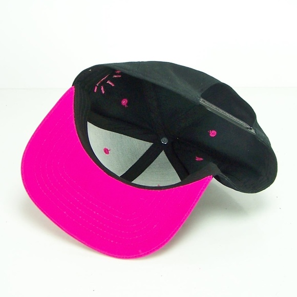 FEA | Accessories | One Direction Snapback Black Pink Embroidered Hat ...